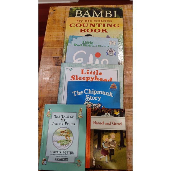 None | Toys | Lot Of 8 Kids Childrens Books Most Vintage Library ...